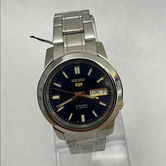 Seiko | Accessories | New Seiko 5 Automatic Blue Face Men S Watch ...